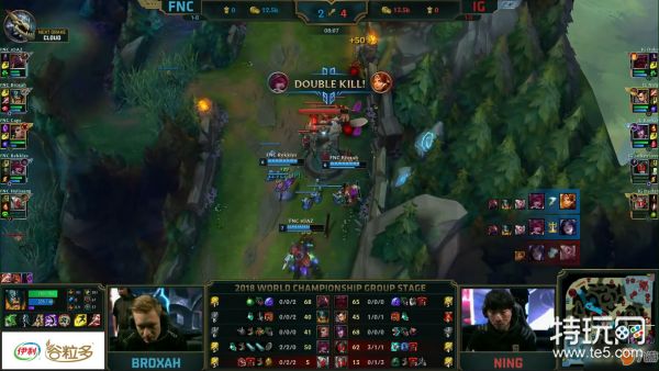 《LOL》S8战况IGvsFnc IG抢大龙..._特玩网