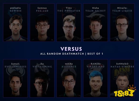 Ti9：《DOTA2》全明星阵容公布 两位千人斩榜上有名_18183.com