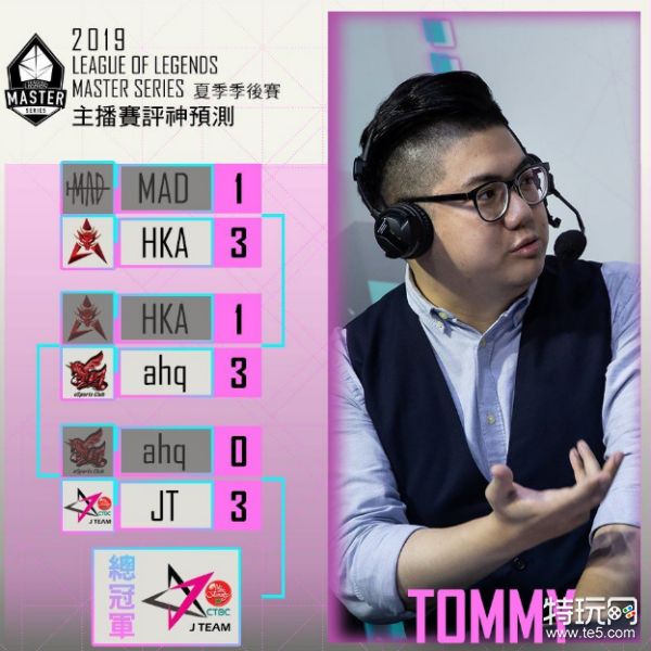 LMS四位官方解说预测季后赛：全部看好JT战队夺冠_特玩网LOL英雄联盟专区