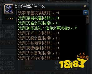 DNF100级神思者上衣技能选择 选择荣誉祝福_18183.com