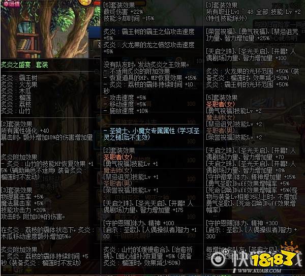 DNF100级战法毕业防具选择 防具搭配分析_18183.com