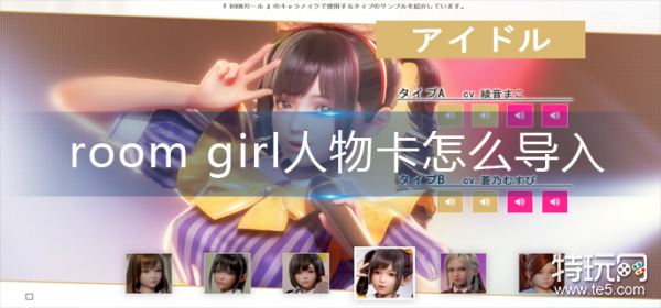 room girl人物卡怎么导入_特玩网