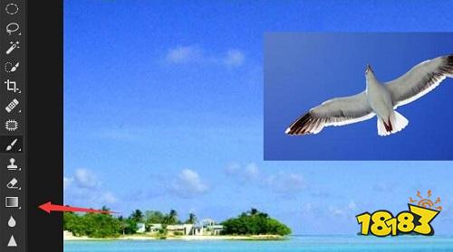 ps把图片融入背景教程_18183软件下载
