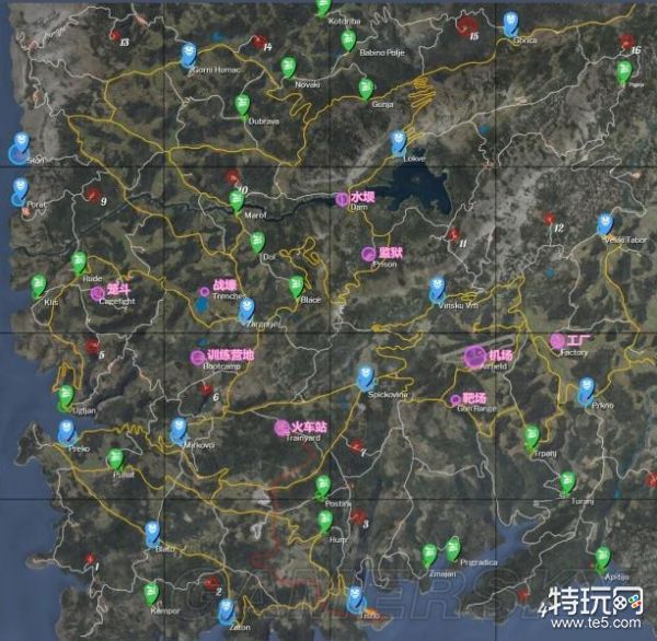 scum地图资源点2023最新 scum地图资源点高清图大全_特玩网