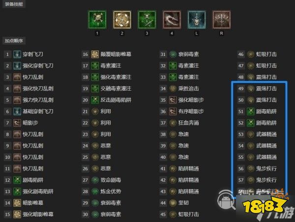 暗黑破坏神4快刀乱刺游侠技能配装BD推荐攻略_18183.com